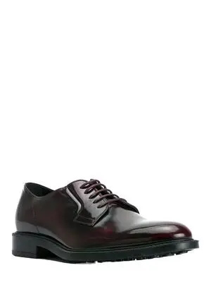 TOD'S Classic Leather Derby Shoes - Red