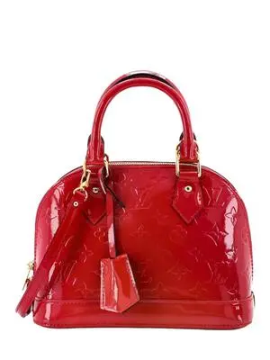 LOUIS VUITTON LOUIS VUITTON Alma Handbag Monogram Vernis BB Red