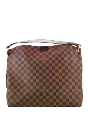 LOUIS VUITTON Damier Mm Hobo Bag - Brown