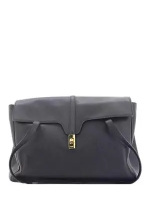 Celine Grained Calfskin Soft 16 Large Shoulder Bag - Black