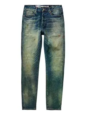 BILLIONAIRE BOYS CLUB Embroidered Bootcut Jeans - Blue