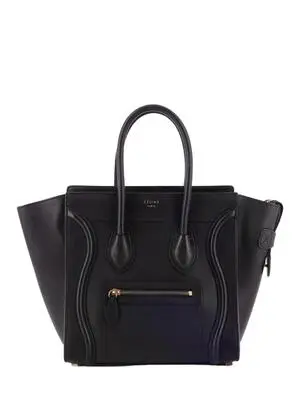 Celine Luggage Bag Micro Tote - Black