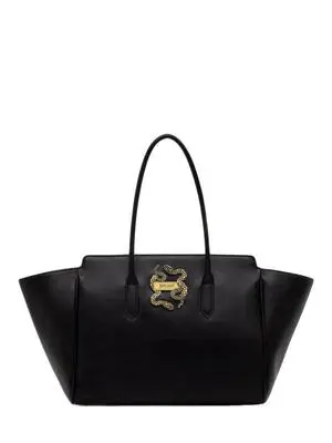 Just Cavalli Snake-plaque Tote Bag - Black