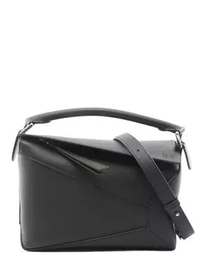 Loewe 2010-2026 Small Calfskin Puzzle Satchel Black
