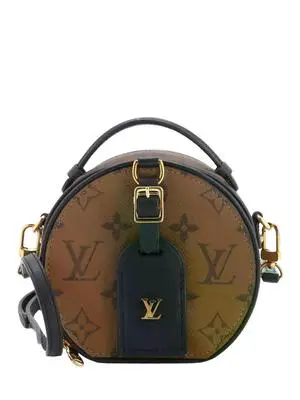 LOUIS VUITTON Reverse Monogram Canvas Mini Boite Chapeau Crossbody Bag - Black