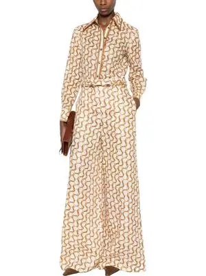 ZIMMERMANN ZIMMERMANN Chain-Link-Print Long-Sleeve Shirt
