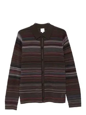 Paul Smith Long-sleeved Knitted Cardigan - Red