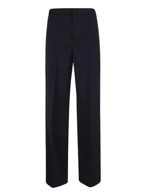 TWINSET Wide-leg Pleated Trousers - Black