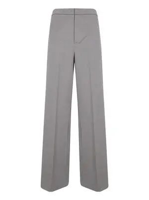 TWINSET Pleated Wide-leg Trousers - Gray