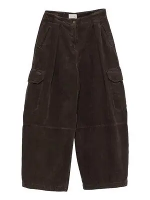 FRONT STREET 8 Corduroy Cargo Trousers - Brown
