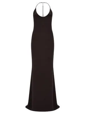 TOM FORD Silk Satin Long Dress - Brown