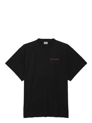 Balenciaga Back Gradient Oversized T-shirt - Black
