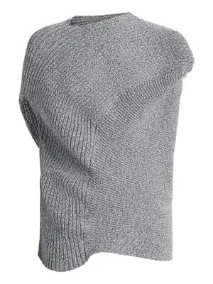 Issey Miyake Found Stone Knitted Top - Grey