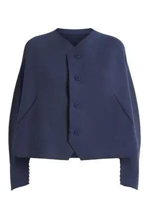 Issey Miyake Campagne Cardigan - Blue