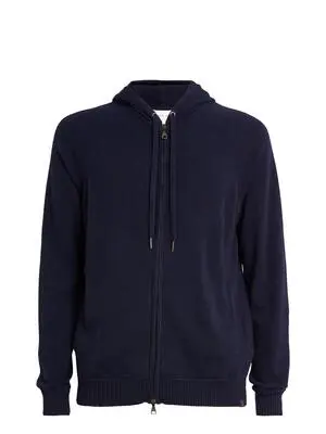 Derek Rose Cashmere Hoodie - Navy
