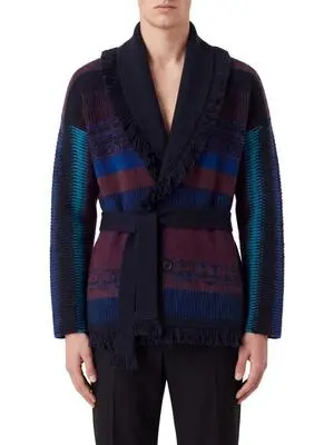 GIORGIO ARMANI Giorgio Armani X Alanui Cashmere Blend Robe Cardigan