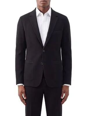 TOM FORD Double-breasted Virgin Wool Blazer - Black