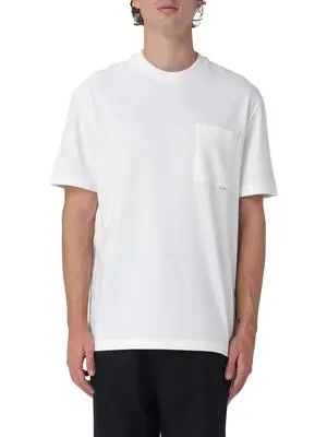 JIL SANDER Short-sleeved Cotton T-shirt With Patch Pocket - White