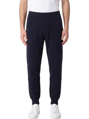 Dsquared2 Viscose Blend Jogging Trousers With Elasticated Waist Navy