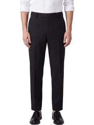 JIL SANDER Slim Fit Tailored Wool And Mohair Trousers - Black