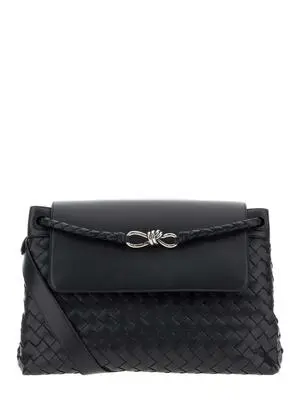 Bottega Veneta Woven Leather Bag - Blue