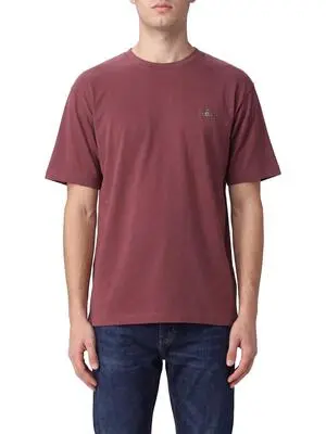 VIVIENNE WESTWOOD Cotton T-shirt With Contrast Embroidered Orb Logo On The Chest - Red