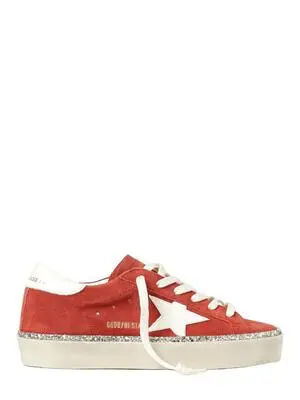 GOLDEN GOOSE Hi Star Suede Platform Sneakers - Rust