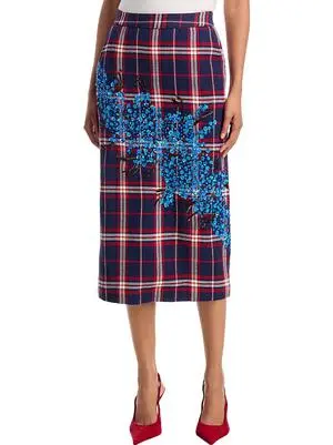 Essentiel Antwerp Kathee Embellished Midi Skirt - Firestarter