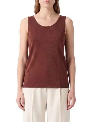 Brunello Cucinelli Brunello Cucinelli Slim Fit Off-The-Shoulder Cashmere And Silk Top Red