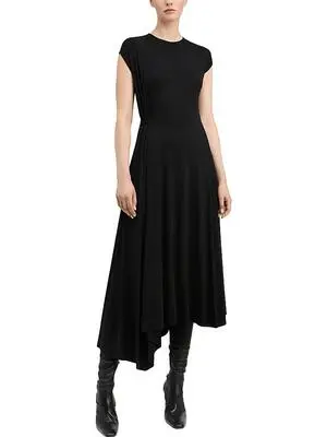 Derek Lam 10 Crosby Rosario Jersey Draped Dress - Black