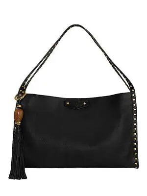 Rebecca Minkoff Dylan Studded Leather Shoulder Bag - Black