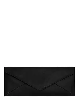 Rebecca Minkoff Leather Envelope Clutch - Black