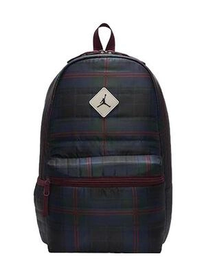 JORDAN Quilted Daypack Backpack - Blue/black/red