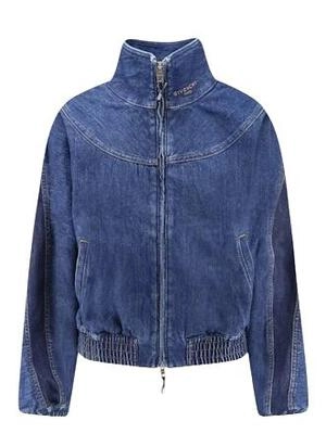 Givenchy Denim Bomber Jacket - Blue