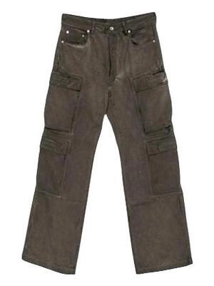 Rick Owens Double Cargo Denim Jeans - Tan