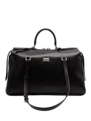 Dolce & Gabbana Leather Travel Bag - Black