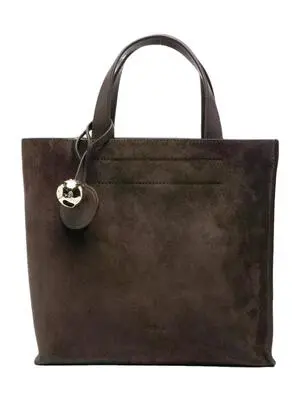 Furla Suede-panelled Leather Tote Bag - Brown