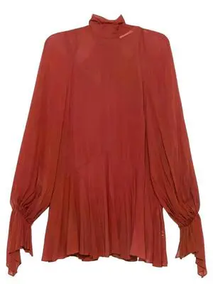 DE LA VALI Casimiro Ruffled Mini Dress - Red