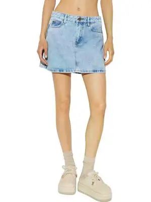 Adidas 3-stripes Denim Skirt - Blue