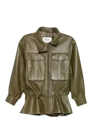 DUCIE Hope Cinched-waist Jacket - Green