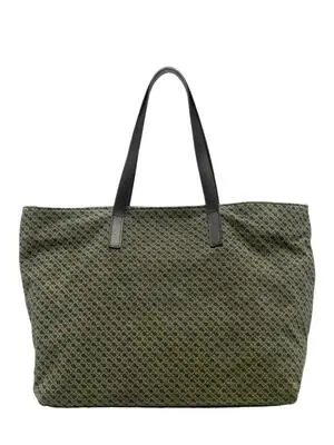 GHERARDINI Monogram-print Leather Shoulder Bag - Green