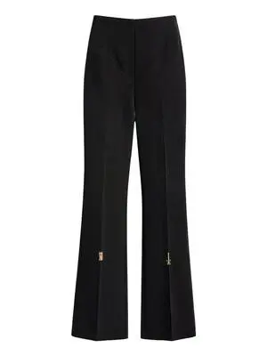 DANAME Flared Trousers With Gold-tone Hardware - Black