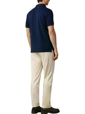 HACKETT LONDON Embroidered Polo Shirt - Blue