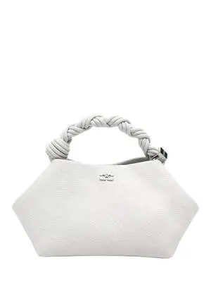 GANNI GANNI Bou Small Grain Top Handle Bag Neutrals