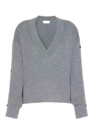 Sportmax Ribbed-knit Sweater - Grey