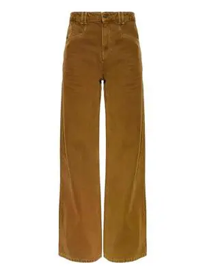 Isabel Marant Étoile ISABEL MARANT Lemony Wide-Leg Jeans Brown