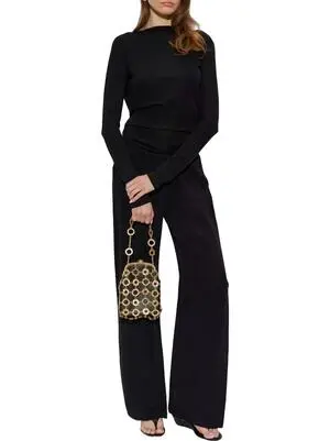 Cult Gaia Vayda Jersey Top - Black