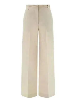 Paul & Shark Wool Twill Palazzo Pants - Neutrals