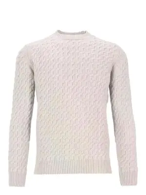 AL DUCA D’AOSTA 1902 Cable-knit Crew-neck Sweater - Grey