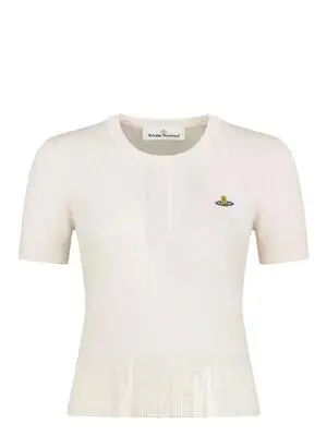 VIVIENNE WESTWOOD Vivienne Westwood Bea Orb-Embroidered T-Shirt Neutrals
